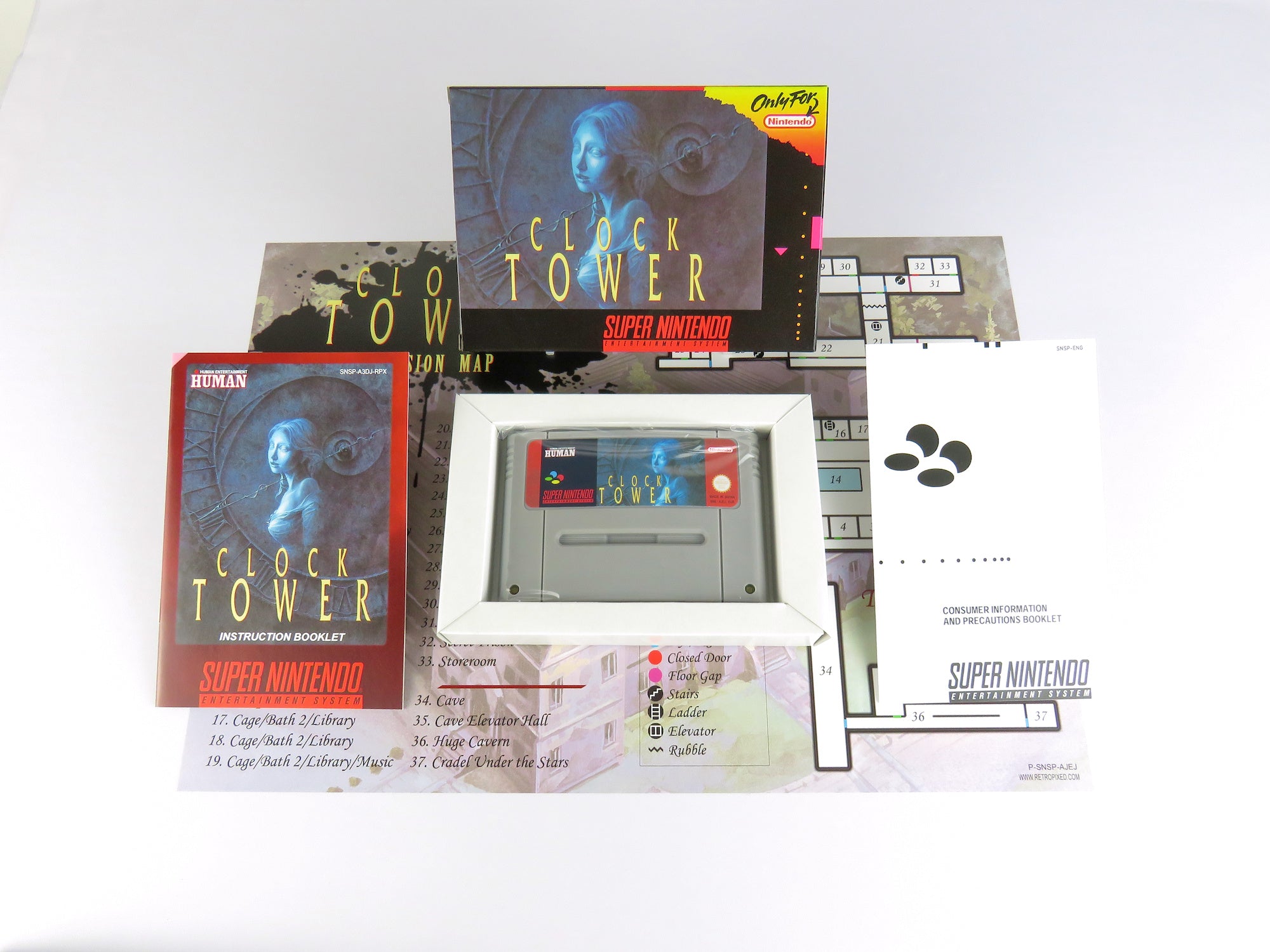 Clock Tower - SNES PAL - English Complete Game – retropixed
